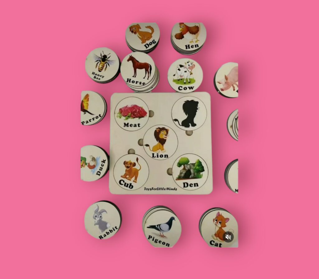 Multi Sorting Board – Animals theme – toysforlittleminds